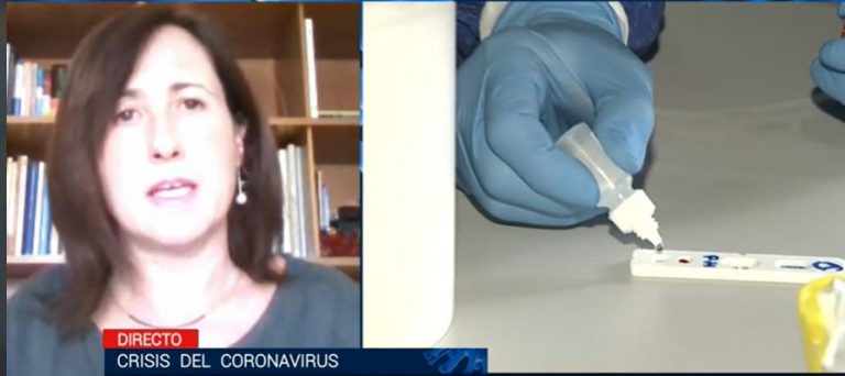 Pilar Marco explains on TV her group’s research against Covid-19 ...